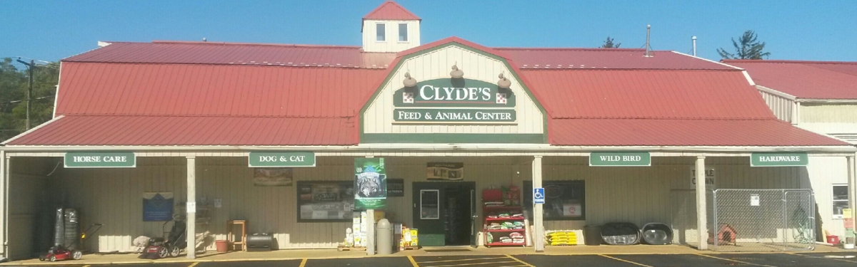 Shop Local or Shop Online at Clyde's Feed & Animal Center | Pet Food ...