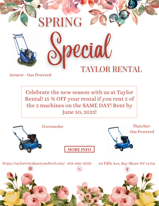 Welcome to Taylor Rental of Bay Shore: Party Store, Party Rental ...