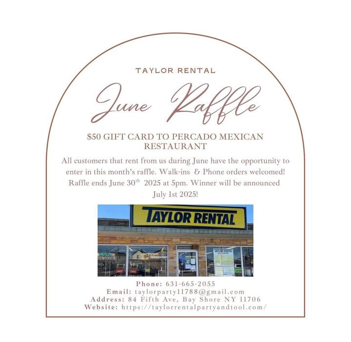 Welcome to Taylor Rental of Bay Shore: Party Store, Party Rental ...